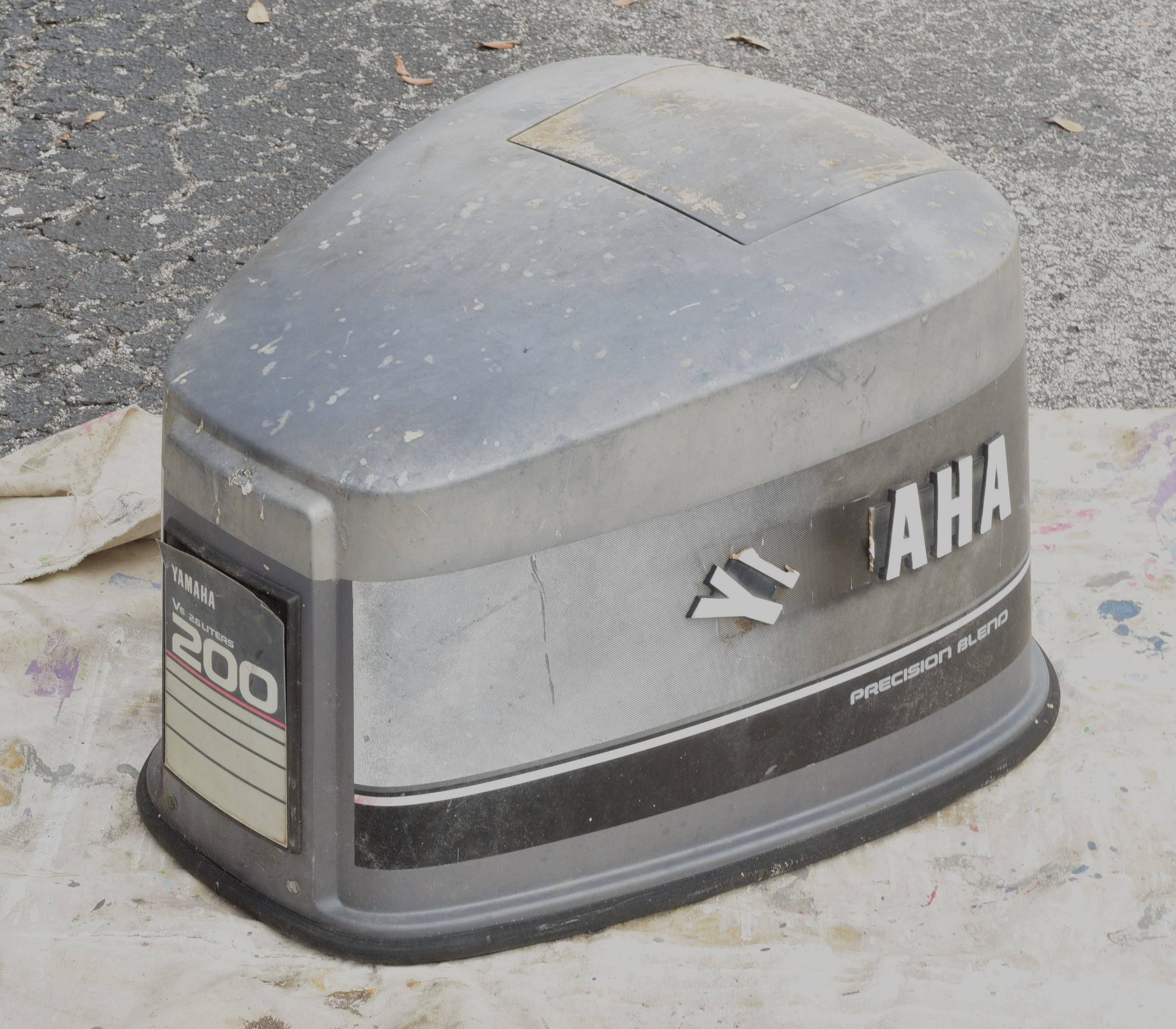 200 175 150 hp Yamaha 6G5-42610-41-EK TOP COWLING engine cover v6 2.6L ...